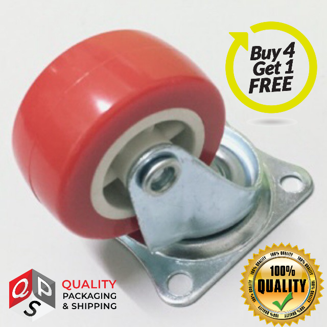 💚RODA, Castor wheel swivel Rubber Plastic / Roda getah plastik berputar ...