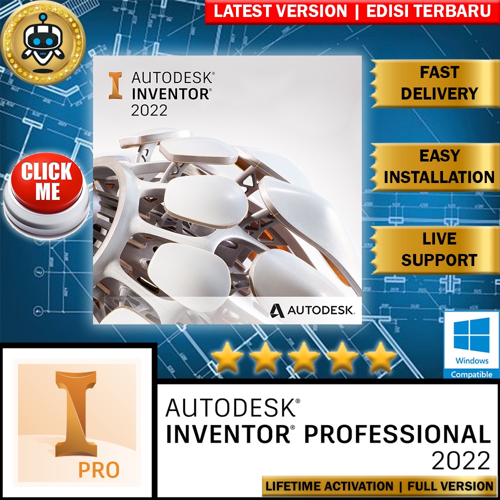 【2022 Version】 Inventor Pro 2019-2022 | Lifetime Activation | 100% ...