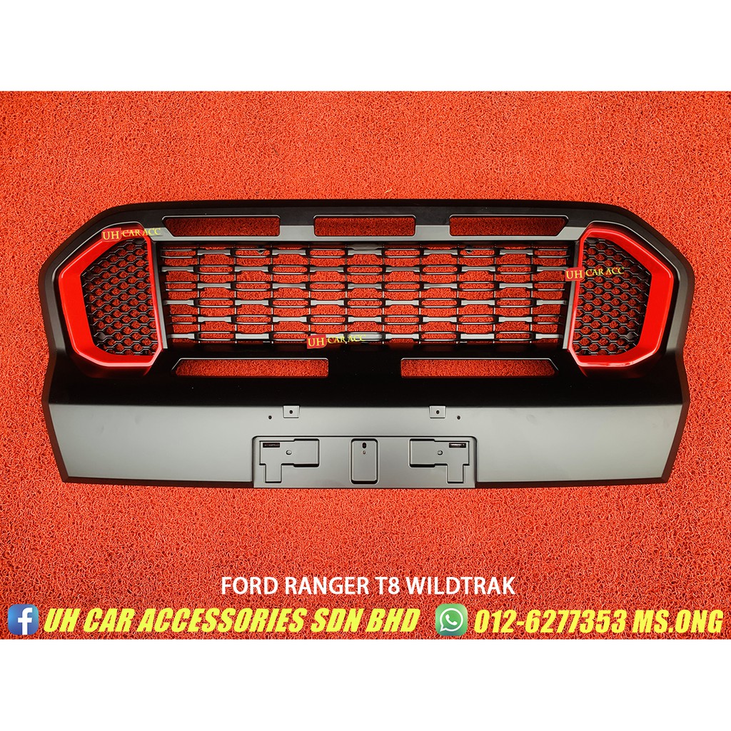 Ford Ranger T8 Wildtrak 2.0 BI Turbo Sport V2 Front Grill Grille ABS ...