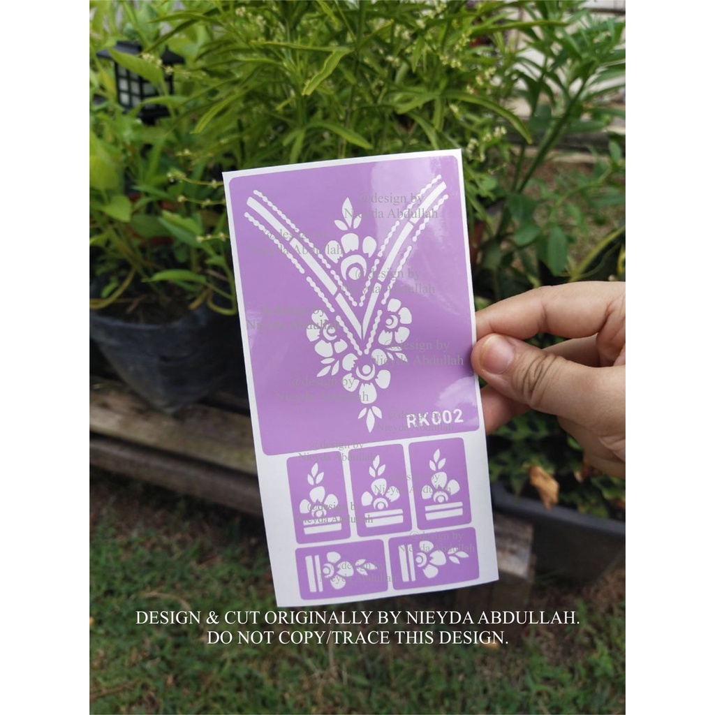 Sticker Inai Lukis Henna Stencil RAYA VERSION by Nieyda Abdullah ...