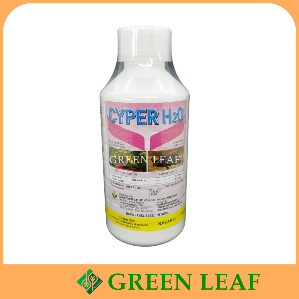 Cyper H20 1L Cypermethrin 20% Racun Serangga Ulat Pengorek Buah Kumbang ...