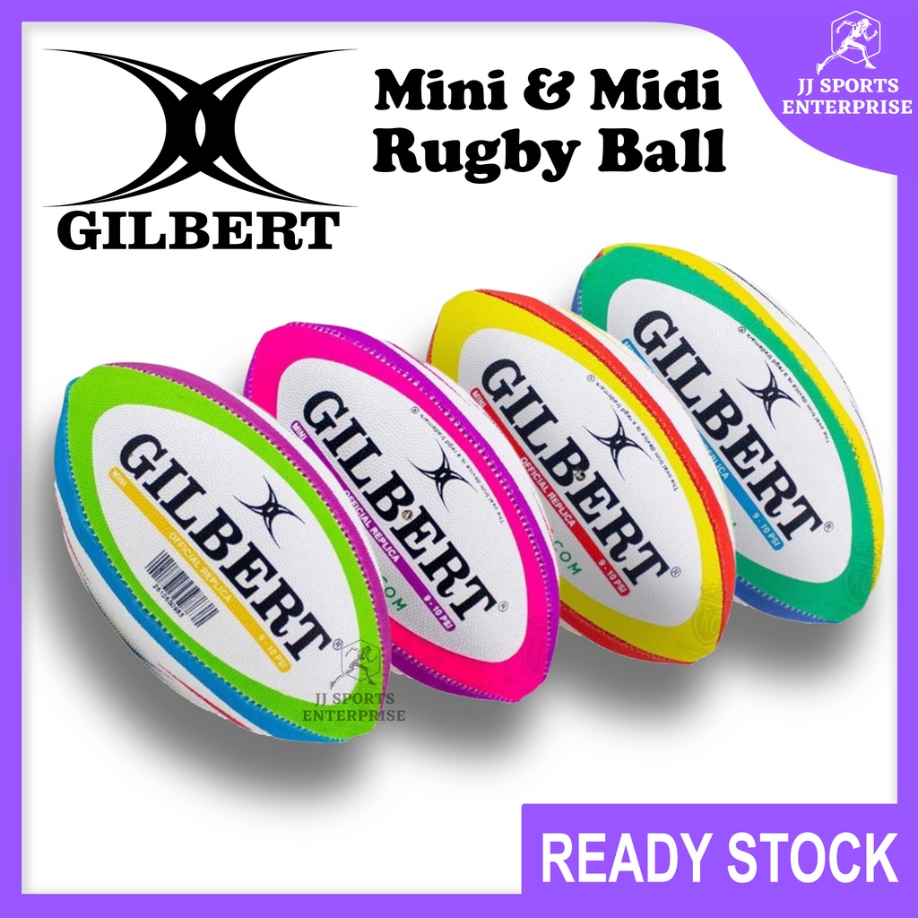 Gilbert Mini and Midi Rugby Ball Souvenir Replica Bola Ragbi Bola ...