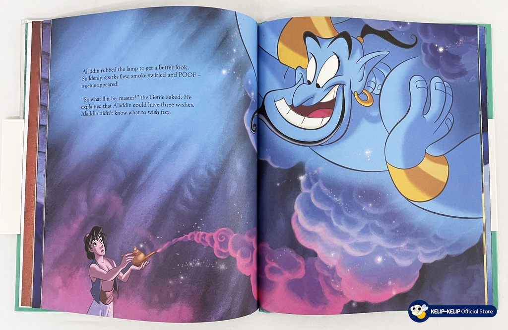Disney Aladdin Story Book For Kids With Beautiful Illustrated Hardcover ...