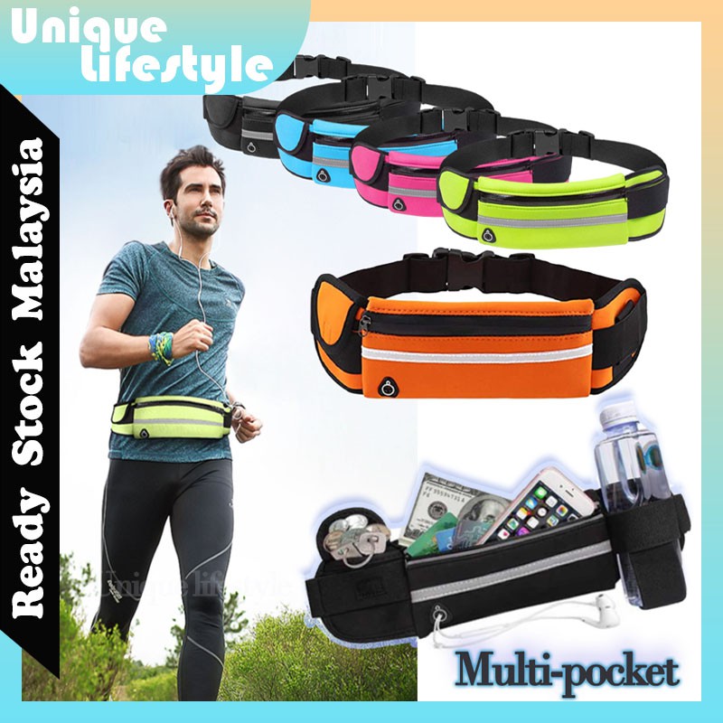 Marathon Jogging Water Resistant Running Light weight Waist Bag Water ...