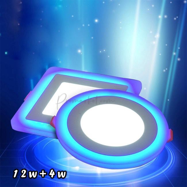 6" Double Color LED Panel Light Round Panel LED Ceiling Lamp Indoor ...