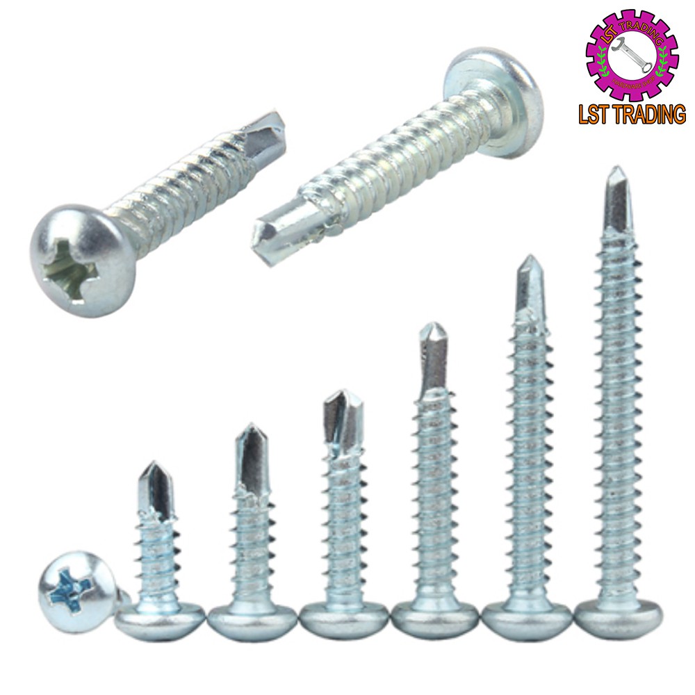 [READY STOCKS] PAN HEAD SELF DRILLING SCREW (DS-PH) 50 PCS / SKREW EKOR ...