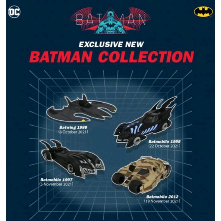 Complete Set Batmobile Collections with Collector's Box - Caltex ...