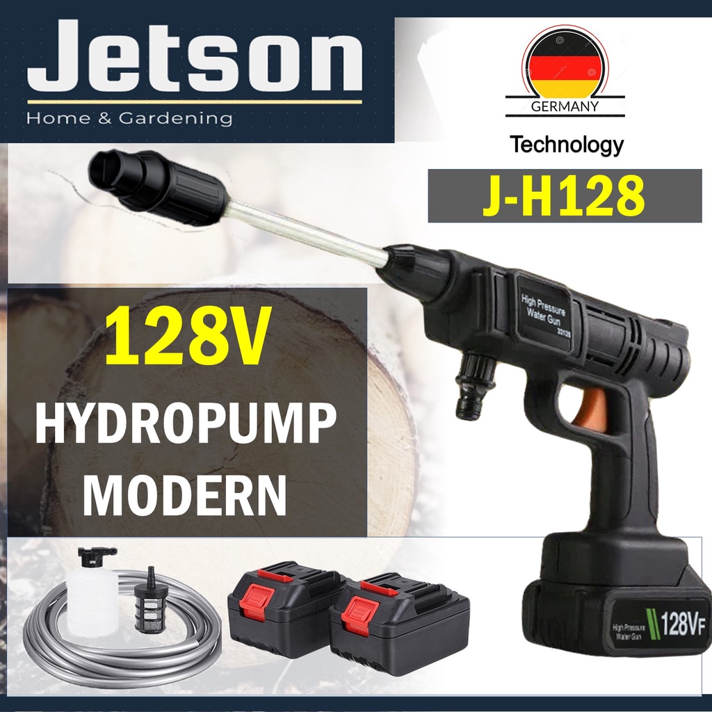 JETSON [2 bateri] 128V Hydropump Water Jet Cordless Car Wash High ...