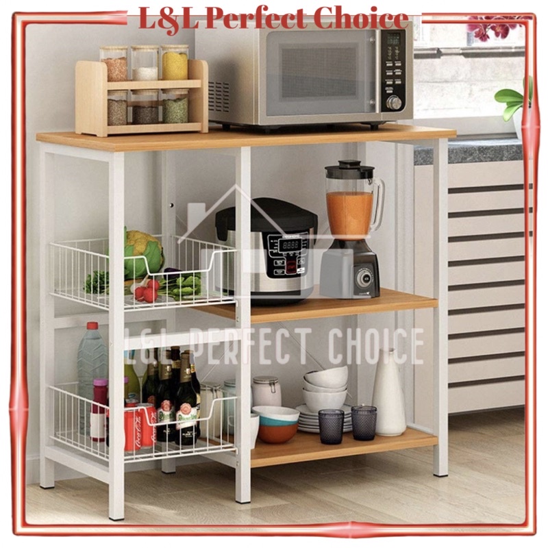 2 Tier Multipurpose Kitchen Rack Rak Dapur (KR05) Rak Dapur 2层多用途厨房置物架 ...