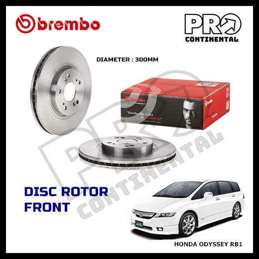 GENUINE BREMBO HONDA ODYSSEY RB1 RB3 2004-2008 FRONT REAR DISC ROTOR [1 PAIR (LH+RH)] | Shopee ...