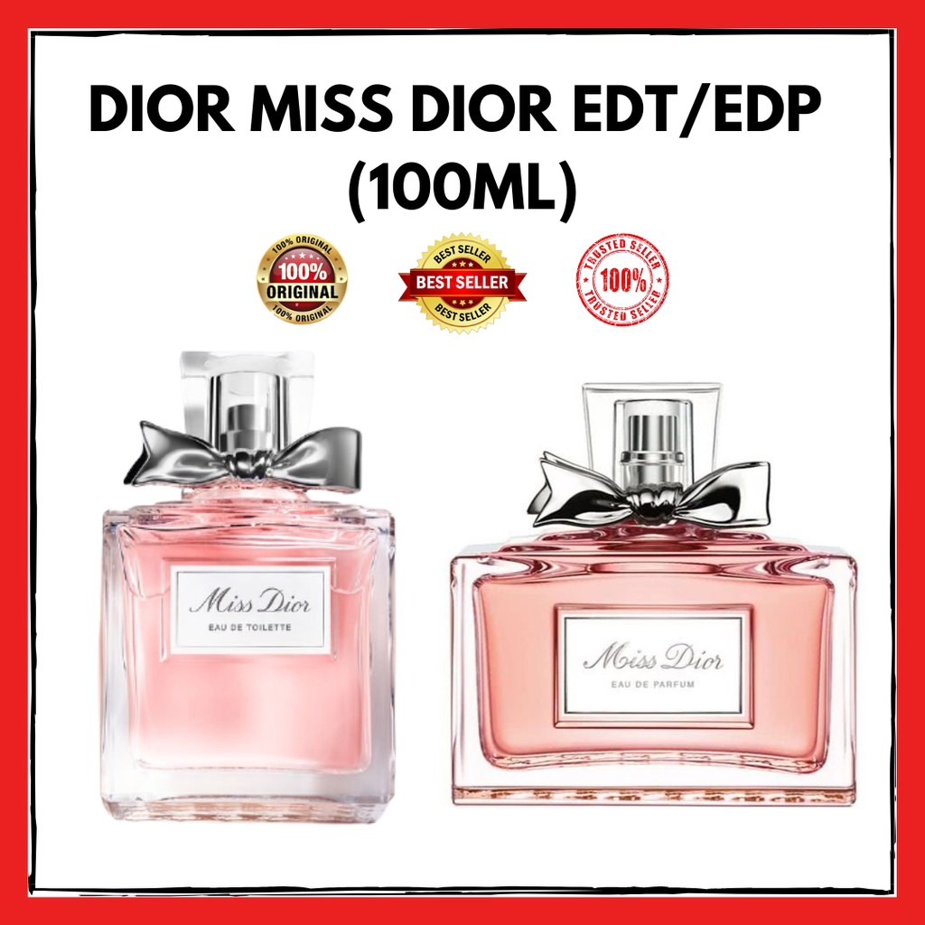 DIOR MISS DIOR EDT/EDP 100ML | Shopee Malaysia