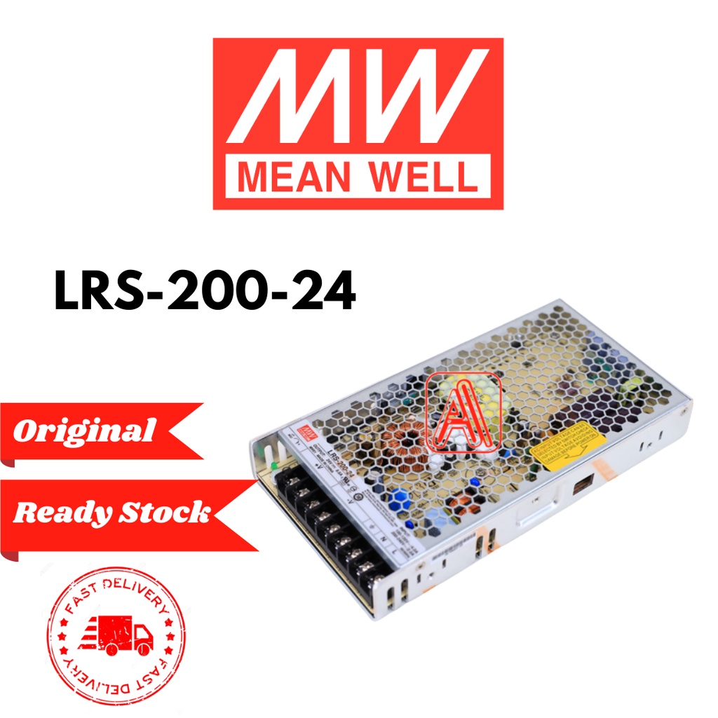Mean Well LRS-200-24 200W 24V 8.8A / LRS-200-5/12/36 MeanWell Power ...