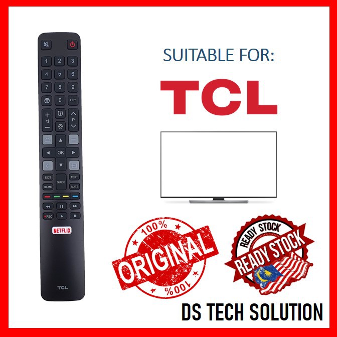 [M'SIA STOCK] ORIGINAL TCL SMART TV REMOTE CONTROL REPLACEMENT WITH ...