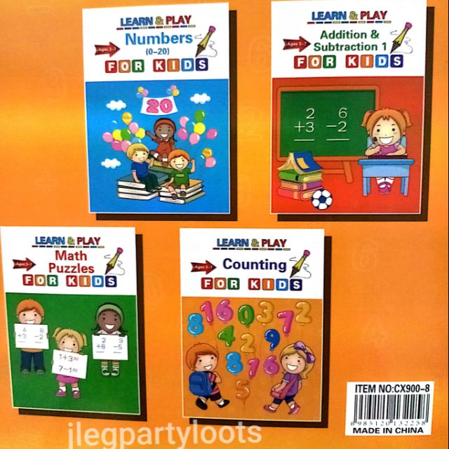 Numbers/Math/Counting/Addition Learn and Play Activity Books for Kids ...