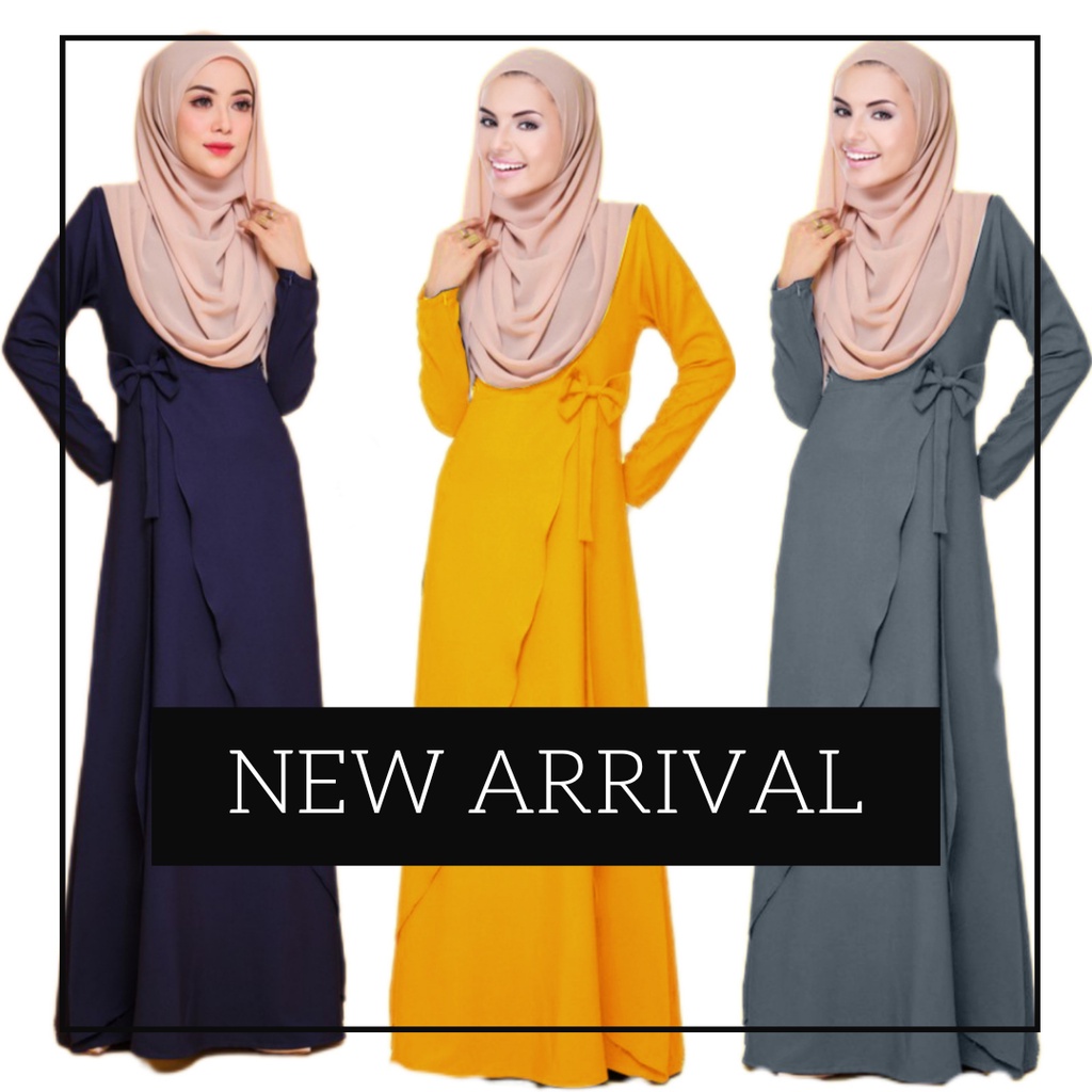 JUBAH MUSLIMAH TURKI FASHION - MERDEKA SPECIAL ED. - PLAIN ABAYA JUBAH ...