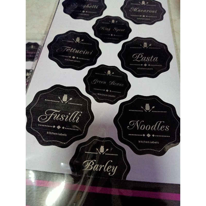 Sticker Kitchen Labels | Shopee Malaysia