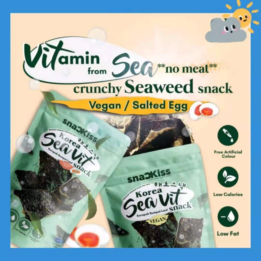 Seavit Crunchy Korea Seaweed snack SEA-VIT by Snackiss snacks rumpai ...