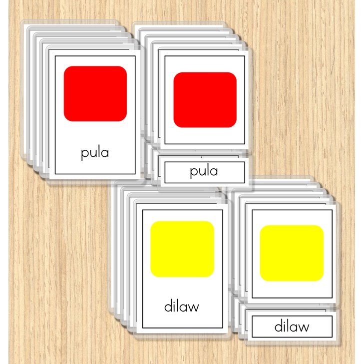 Mga KULAY - Colors in Filipino - Montessori Three-Part Cards ...