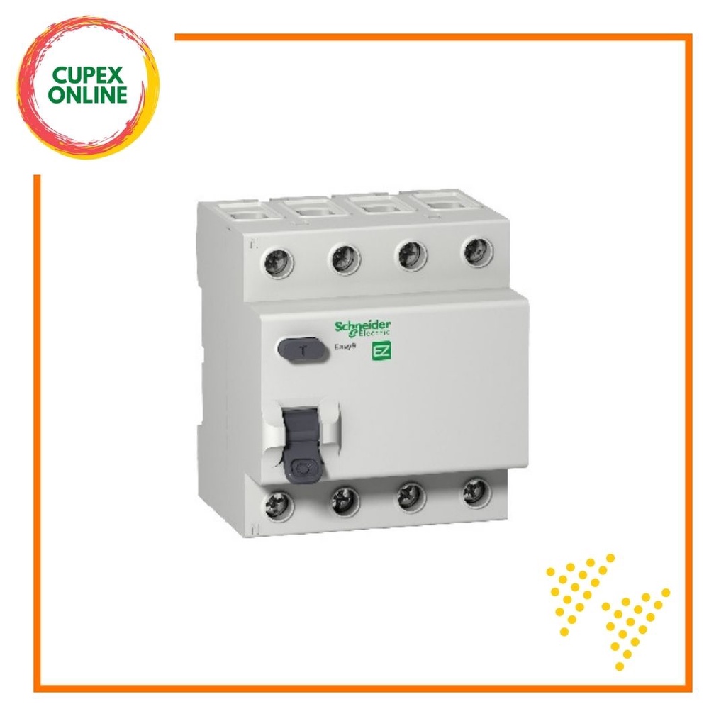 [EZ9R36440] Schneider Electric Easy9 RCCB 4P 40A 30mA (cupex) | Shopee ...