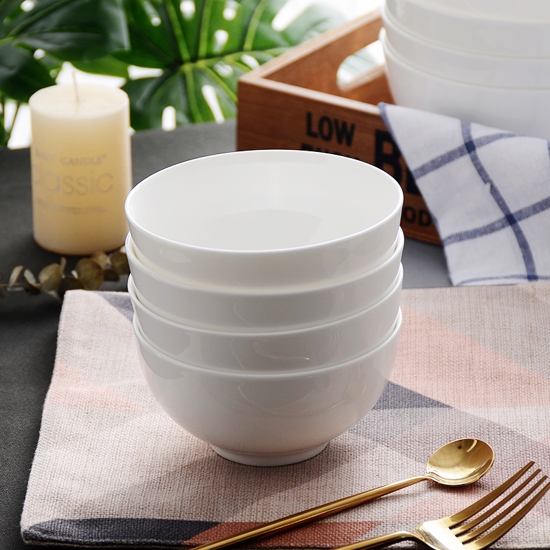 White Ceramic Dining Bowl | Shopee Malaysia