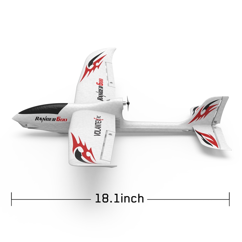 VOLANTEXRC RC Airplane Control EPP Foam 2.4GHz 3Channel Ranger600 Fixed ...