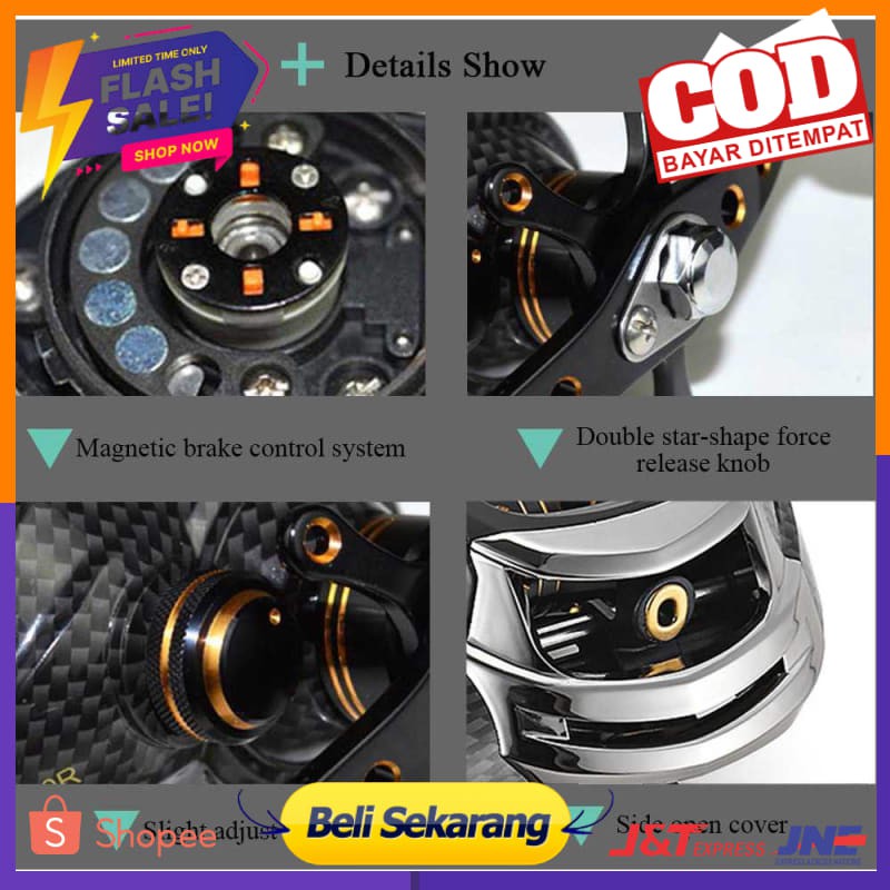 Fishdrops LB200 Fishing Reel 18 Ball Bearing | Shopee Malaysia