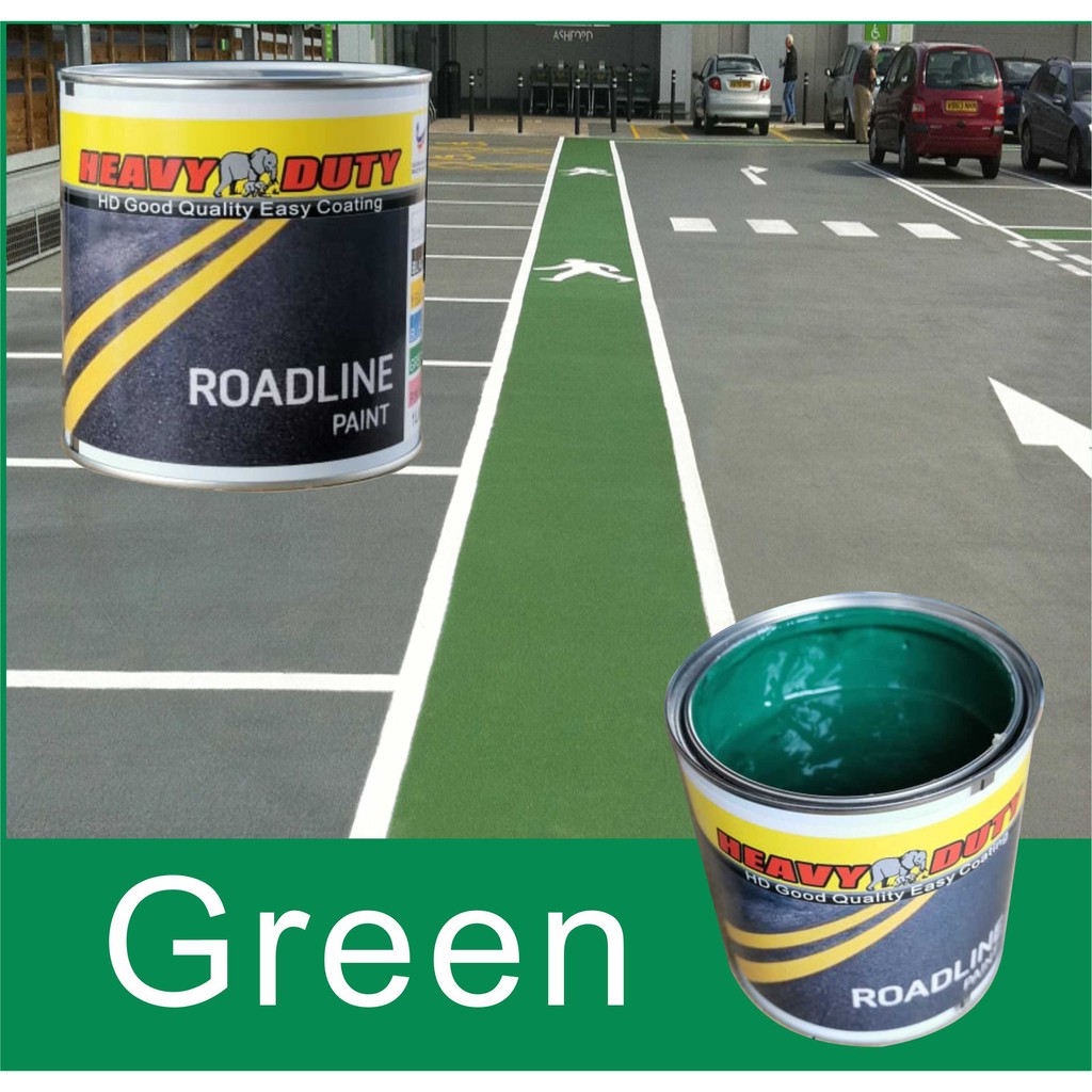 GREEN ( 1L ) ROADLINE PAINT / ROAD MARKING PAINTS SINGLE PACK ...