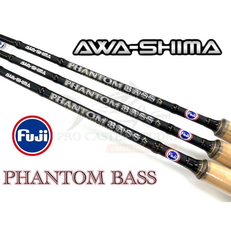 AWASHIMA PHANTOM BASS Fishing rod spining rod toray graphite fuji guide ...
