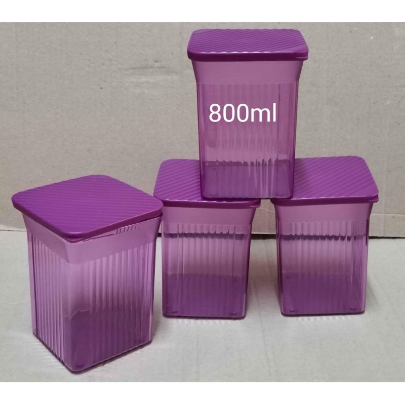 Tupperware Elegant Square 800ml (4pcs) | Shopee Malaysia