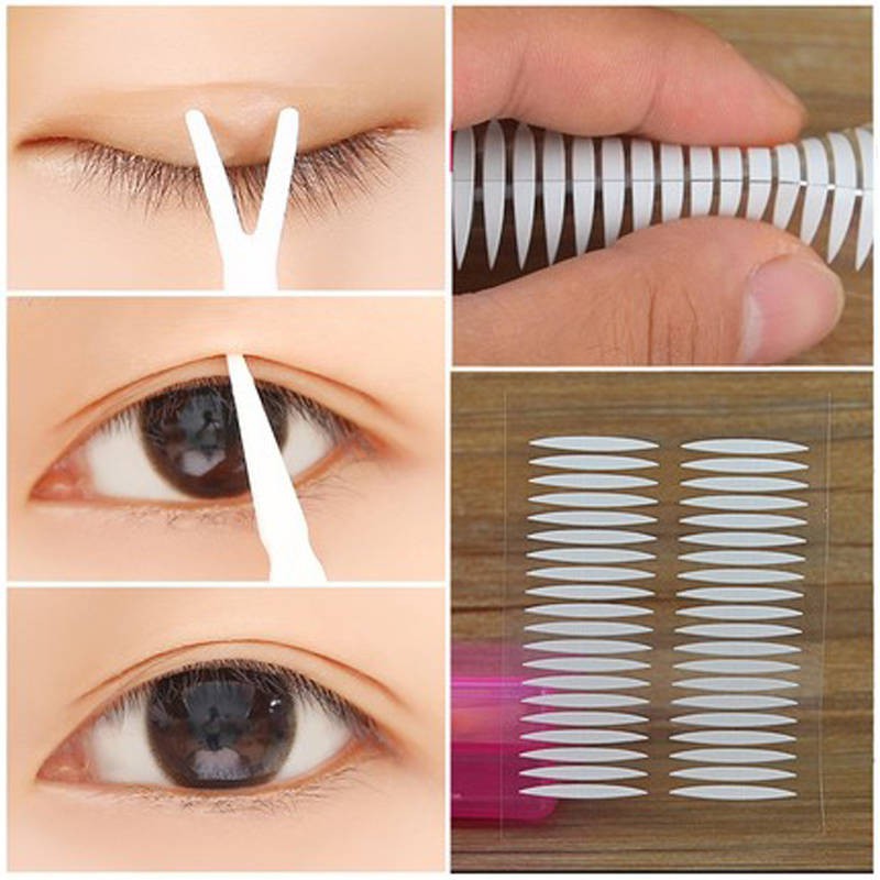 Double Eyelids Sticker Tape Eyelashes Korean Eyelid Sticker | Shopee ...