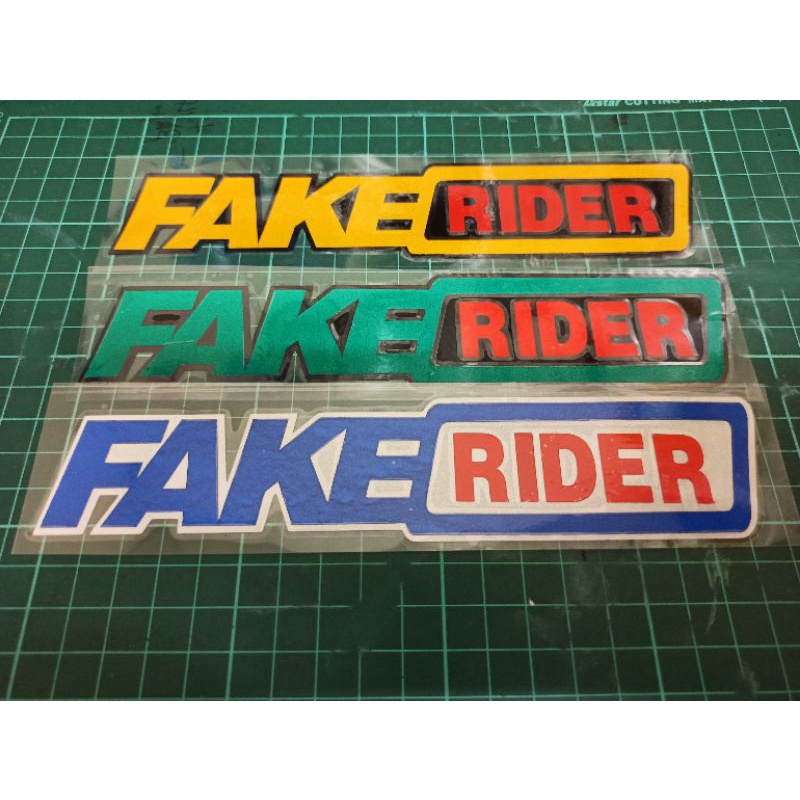Stiker cutting reflective pantul cahaya(FAKE RIDER) | Shopee Malaysia