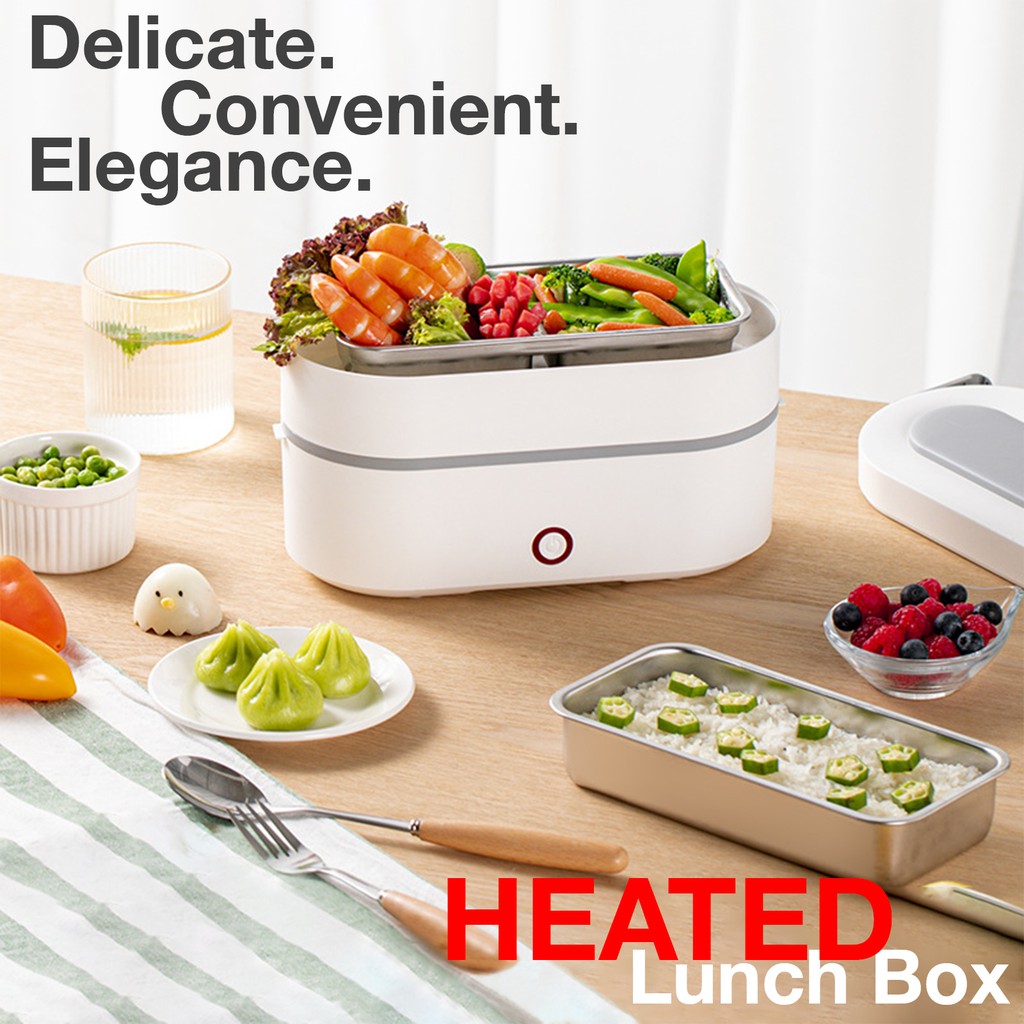 🇲🇾Ready Stock Multi Function Portable Electric Lunch Box Steamer Office ...