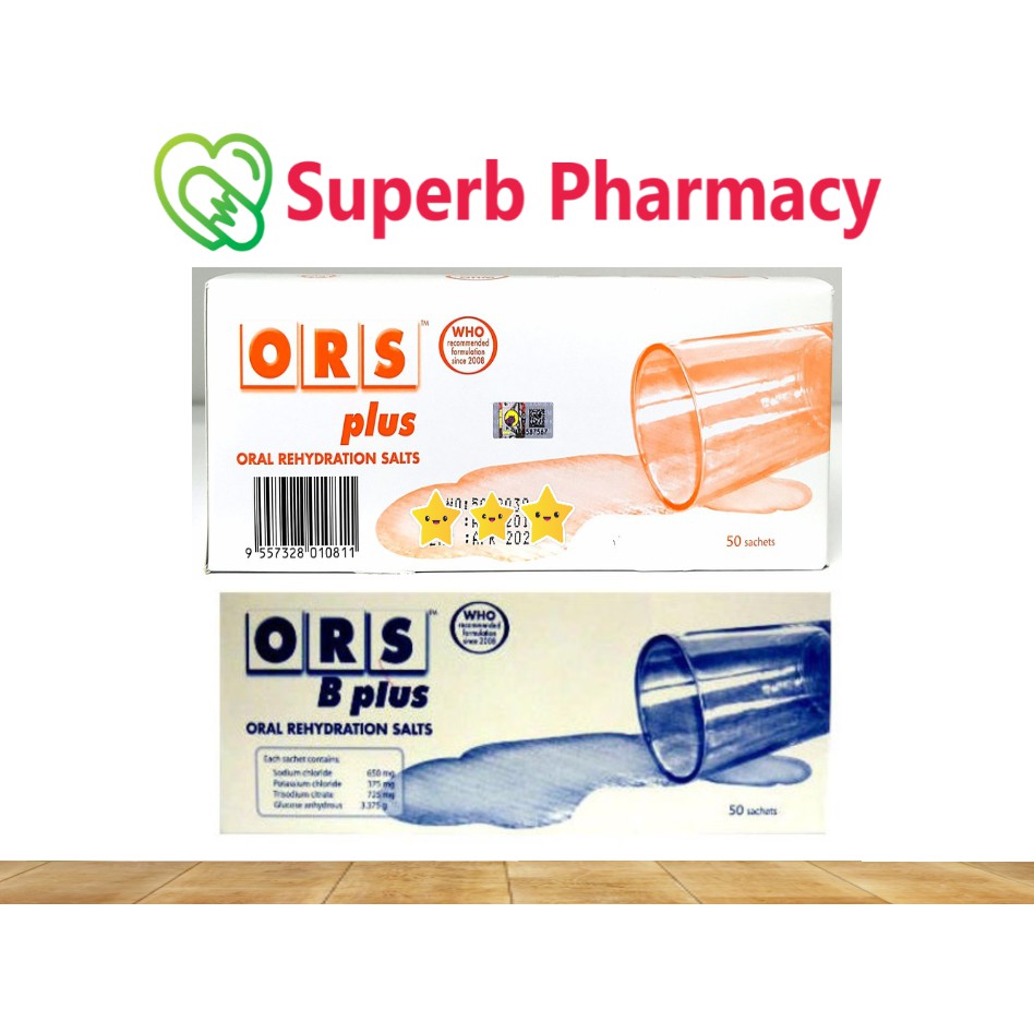 ORS B Plus Oral Rehydration Salts 50'S (1BOX) | Shopee Malaysia