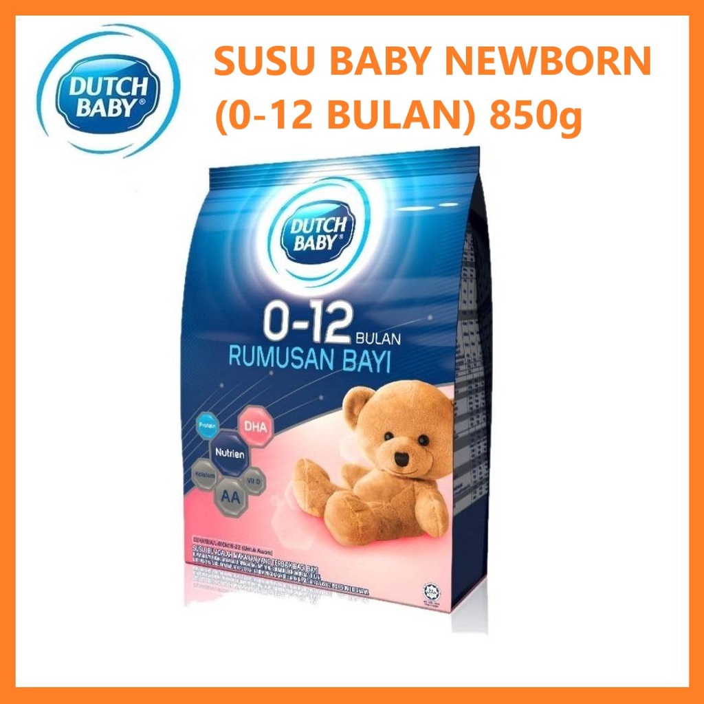 Susu Dutch Baby 0-12 Bulan Rumusan Bayi 850g ready stock formula milk ...