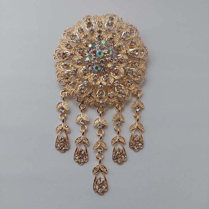 MATA Luxury kebaya Brooch Eye Flower Brooch Crystal Eye jurai Brooch ...