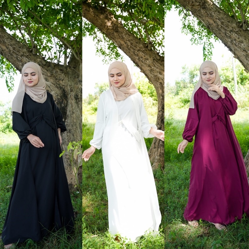 🔥HOT SELLING🔥Dress Viral Tiktok Dress Labuh Kembang Flowwy Plain Maxi ...