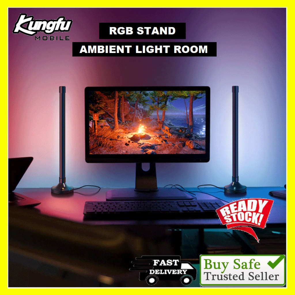 【KungFu】RGB Light Atmosphere Light Smart Ambient Light Tube RGB Gaming ...
