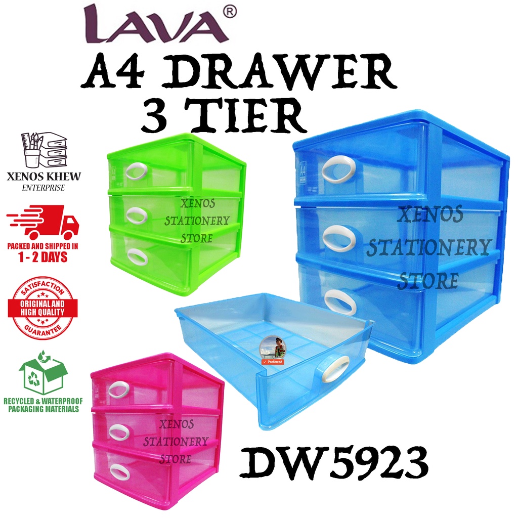 LAVA A4 DRAWER 3 / 4 / 5 TIER / COMPUTER FORMS / DOCUMENT DRAWER / DESK ...