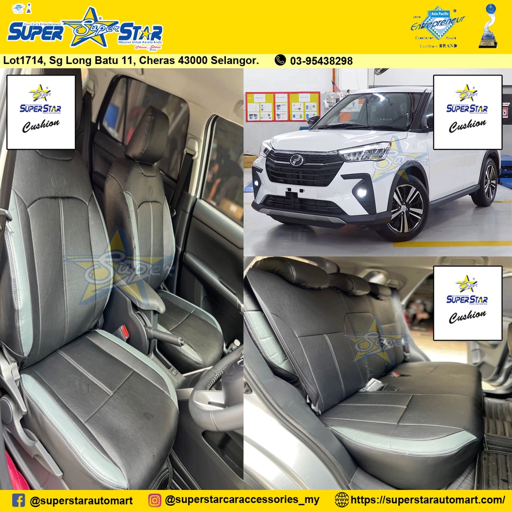 Superstar Cushion Perodua Ativa Semi Leather Seat Cover | Shopee Malaysia