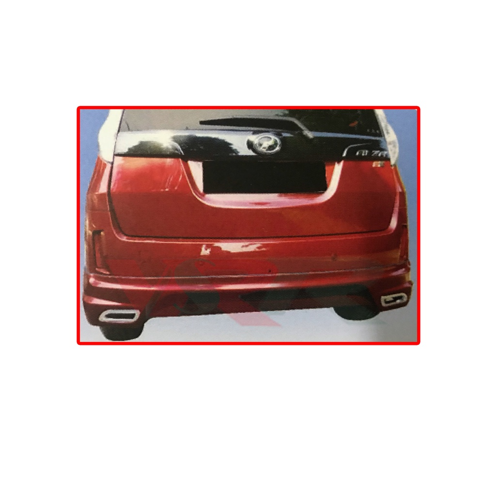 Perodua Alza (2014 Facelift ONLY) OEM Rear Back Bumper Skirt With ...