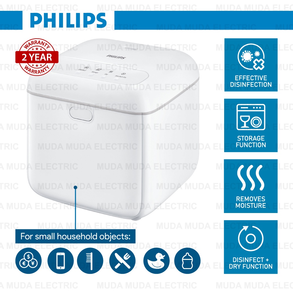 Philips UV-C Disinfection Box (10L) Disinfect Objects in Minutes Dry ...