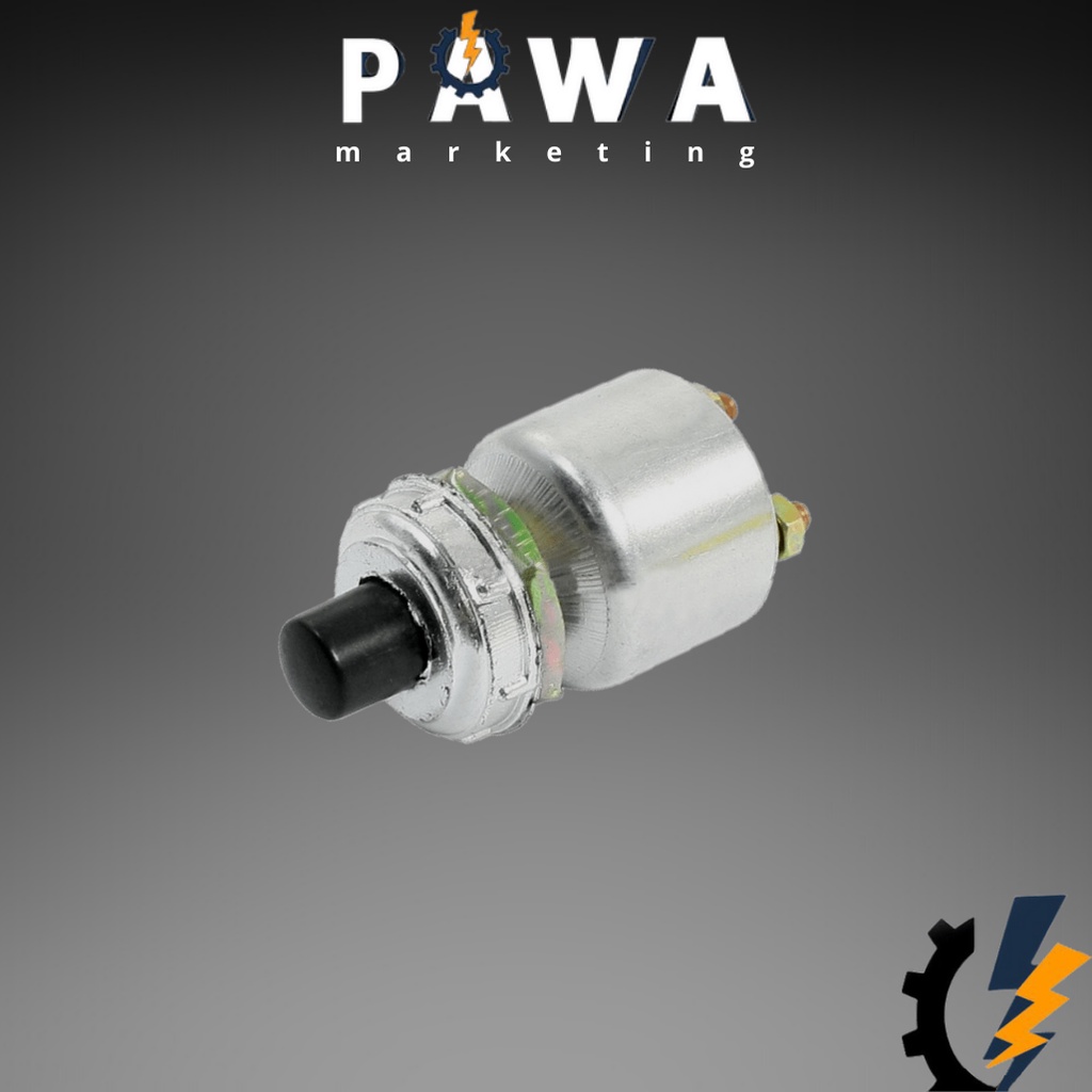 Pawa Push Start Button Switch 12V/24V with Rubber Cover Car Truck ...
