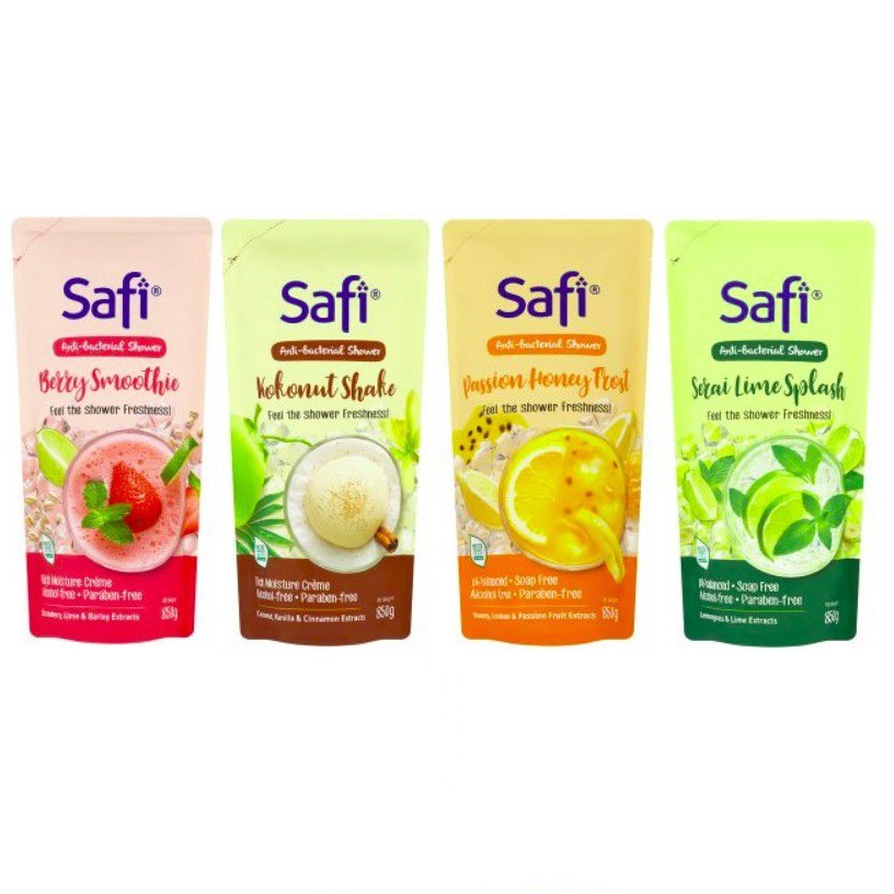 SAFI anti-bacterial shower gel 850ml refill (assorted) | Shopee Malaysia