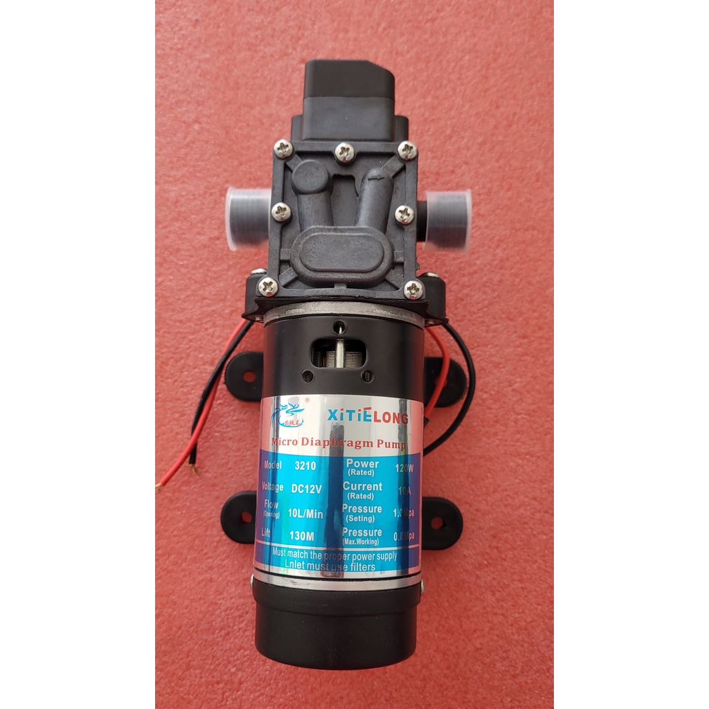 Pam Air Elektrik 12V/24V 120W 10L/min Pam Diafragma Penyedut Tekanan ...