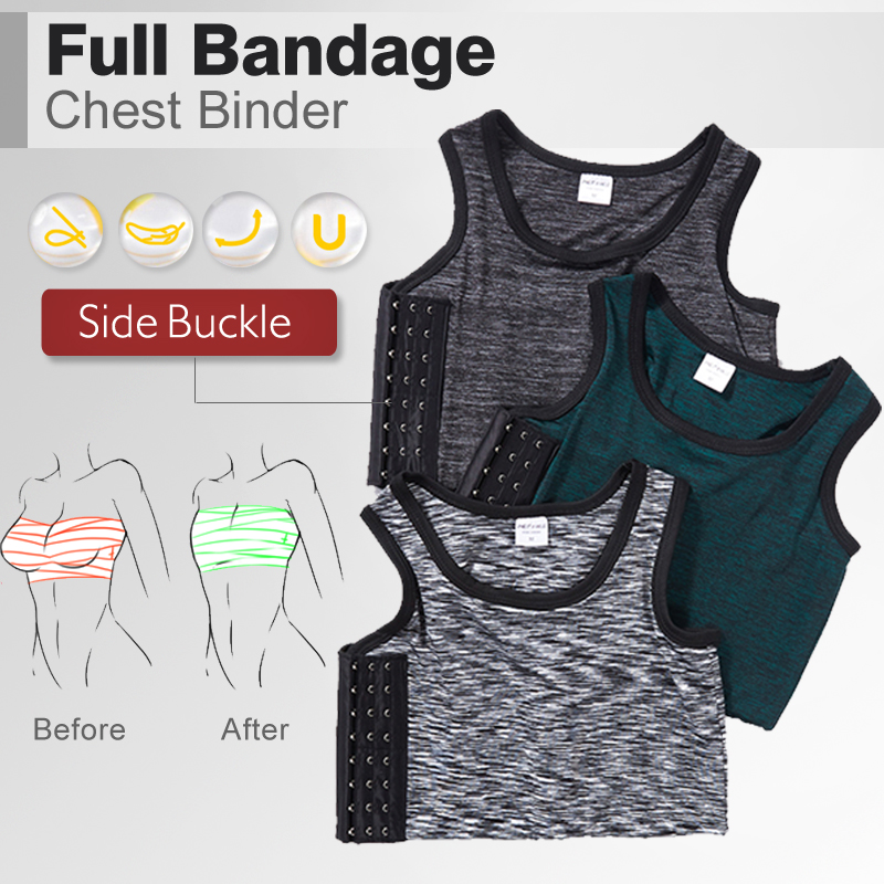 Chest Binder Baju Melayu Budak Full Bandage Side Buckle Breathable