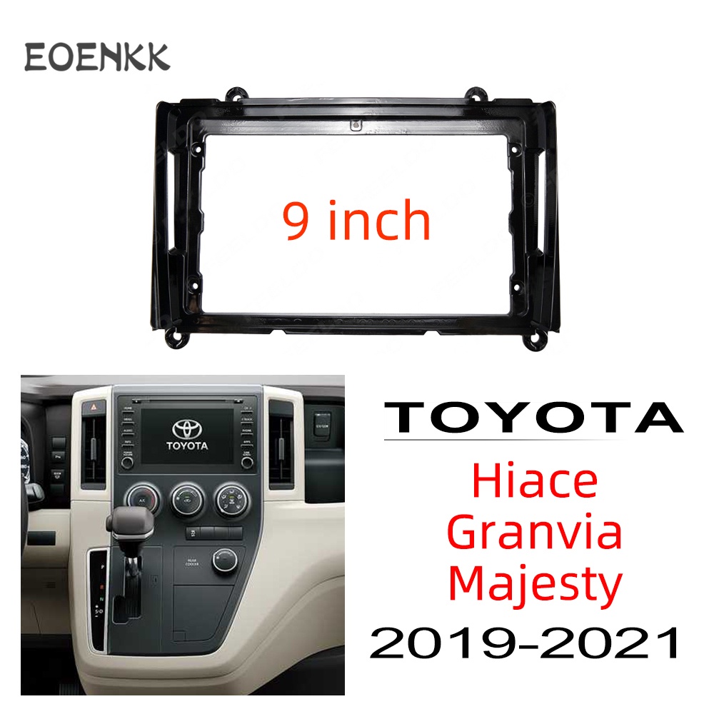 EOENKK 2din stereo panel fit for TOYOTA Hiace Granvia Majesty 2019-2021 ...