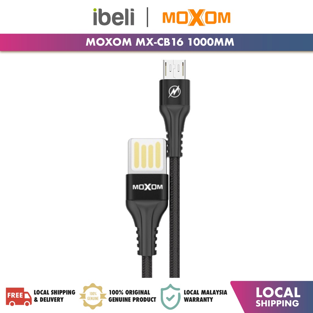 Moxom MX-CB16 Double Sided 2.4A Micro USB / Type-C Data Cable ...