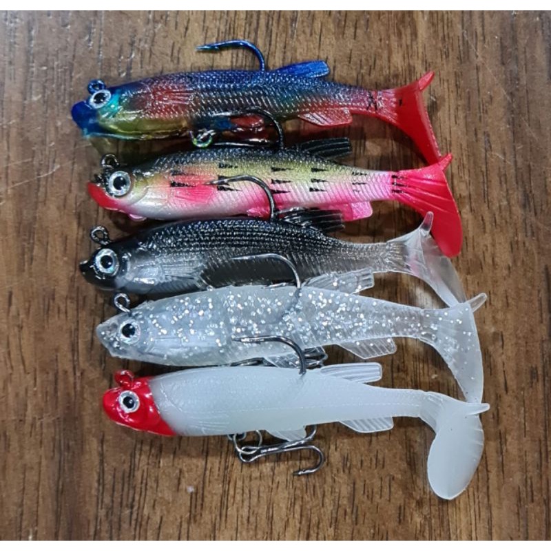 Soft Plastik Belanak / SP Belanak / Gewang killer Siakap kerapu 5 pcs ...