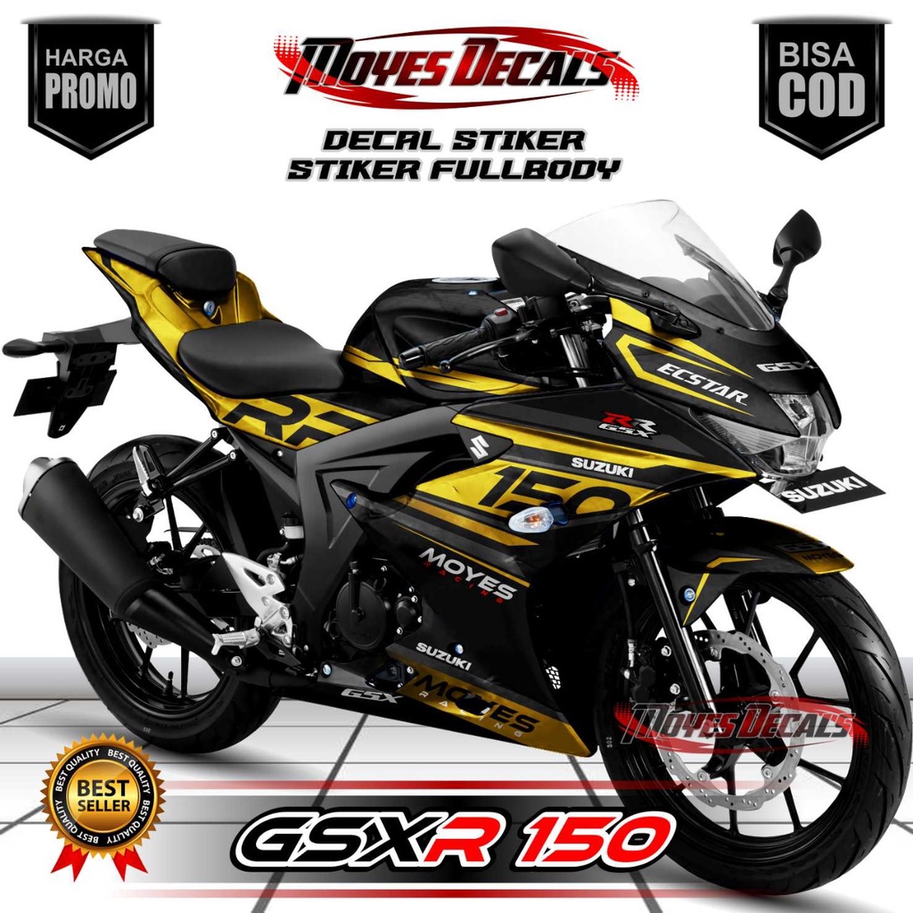Gsx 150r Full Body Full Block Decal Sticker Simple Racing Design GSX ...
