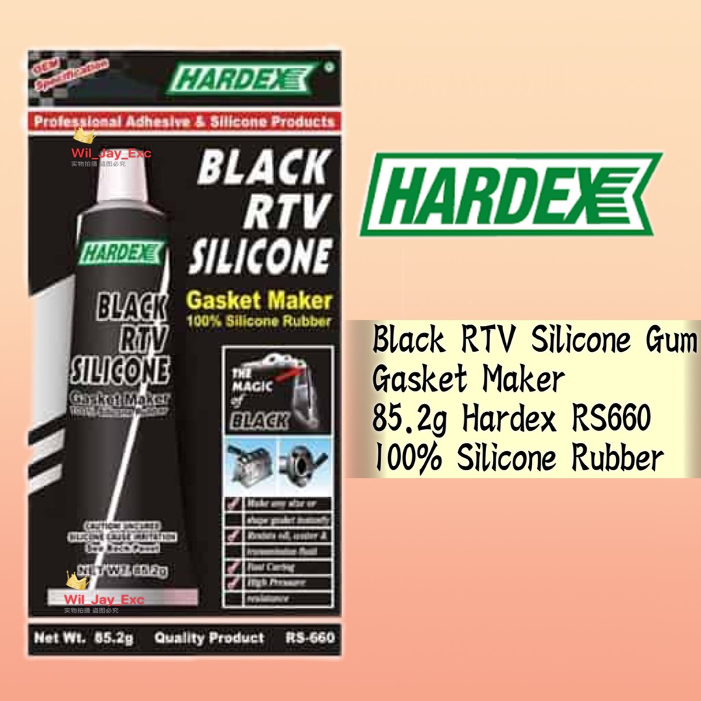 HARDEX RS660 BLACK RTV SILICONE GUM 85.2G RS660 | Shopee Malaysia